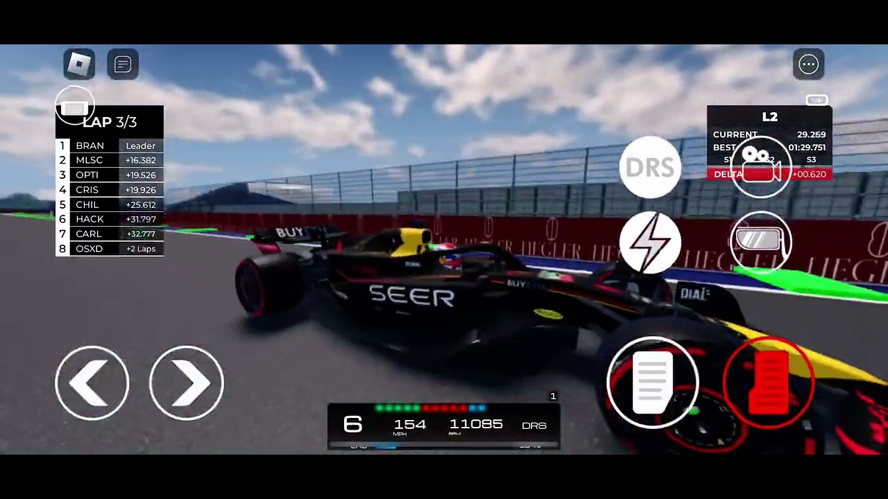 Formula Apex Racing Winter Park Grand Prix 3 laps Driving Red Bull RB20 ...