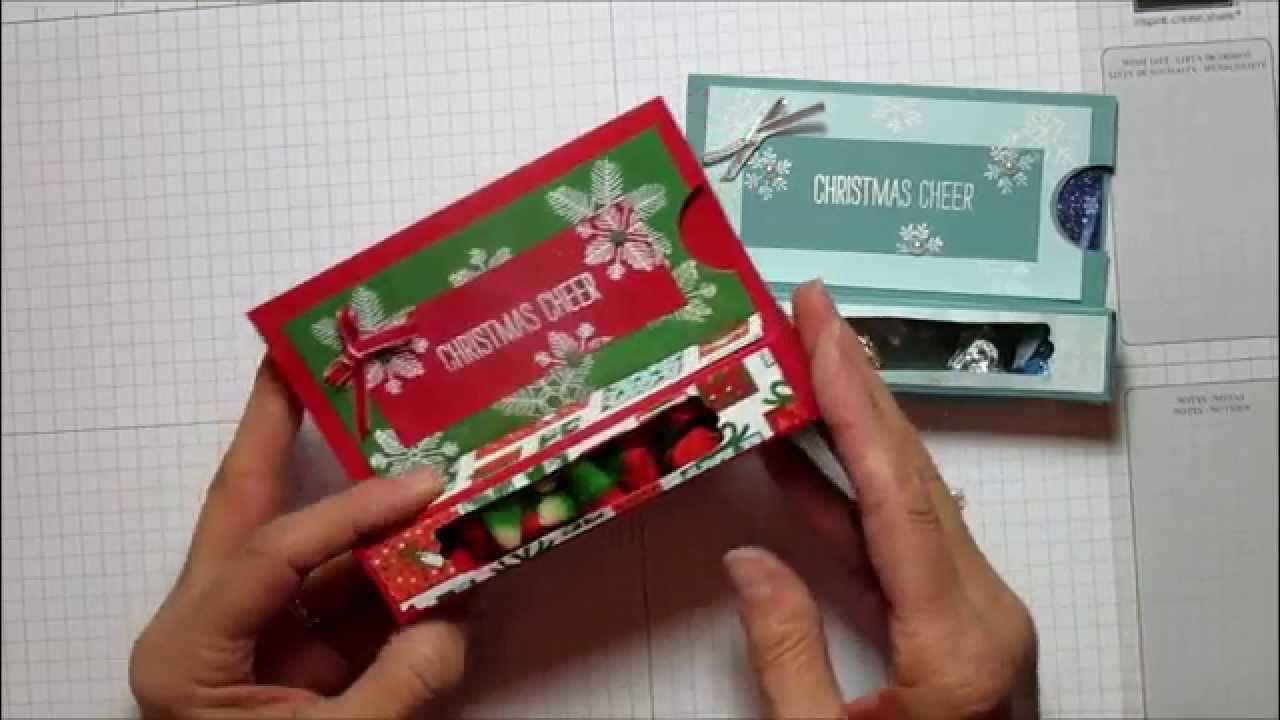 Christmas Cheer Treat/ Gift Card Box - YouTube