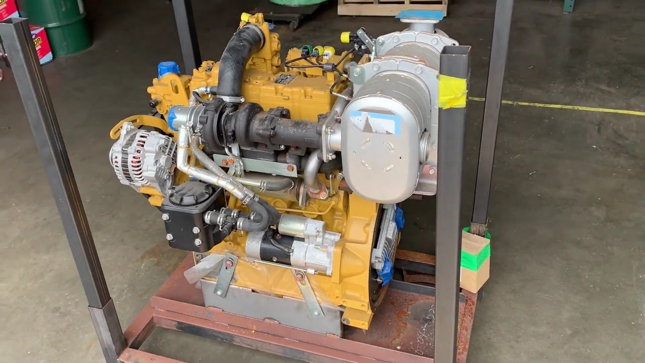 Cat C3 8 Common Rail Injection Engine for sale - YouTube