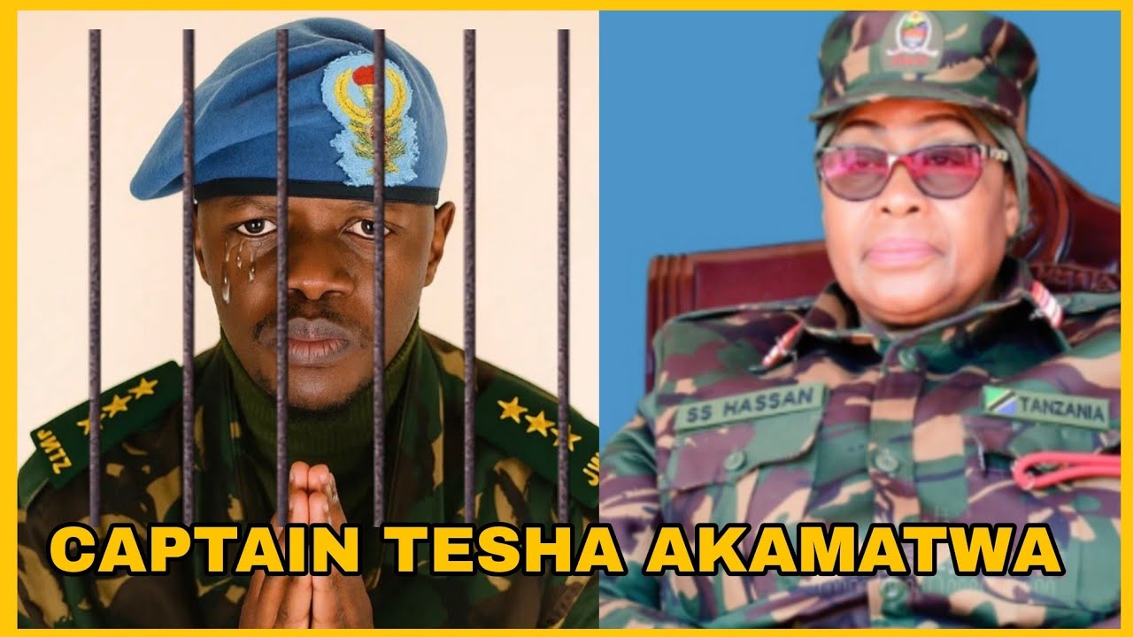 Captain Tesha wa Jeshi La Tanzania Akamatwa na Rais Samia Suluhu - YouTube