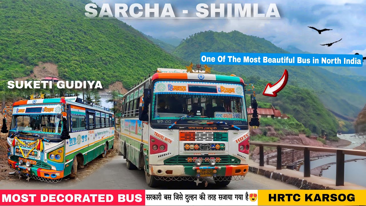 One Of The Most Beautiful and Decorated Bus || HP 30 5146 |HRTC KARSOG ...