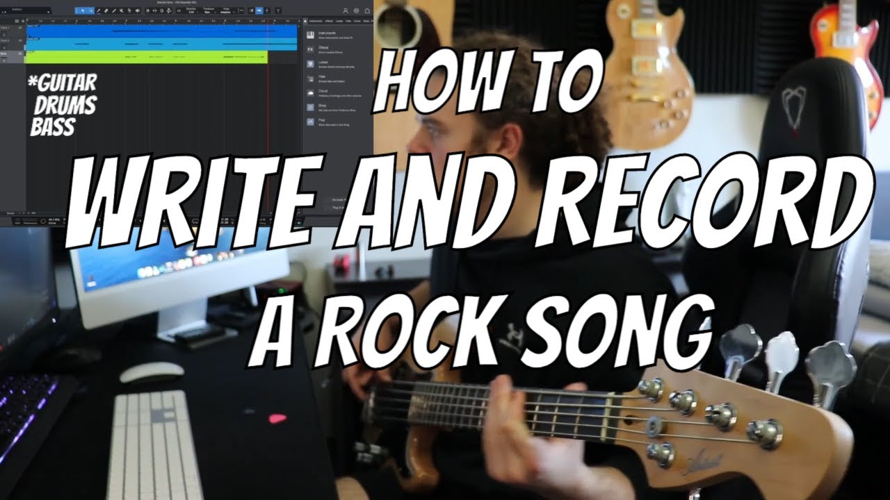 How To Write And Record A Rock Song Guitars Drums Bass YouTube how-to-write-and-record-a-rock-song-guitars-drums-bass-youtube