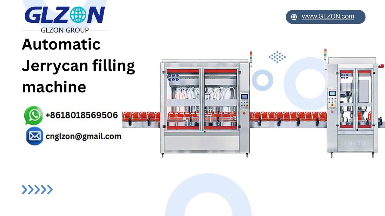Fully Automatic 5 Gallon Jerry Can Filling Machine for Liquid, Motor ...