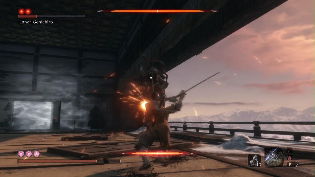 Sekiro: Shadows Die Twice Inner Genichiro Gauntlet of the Heir - YouTube