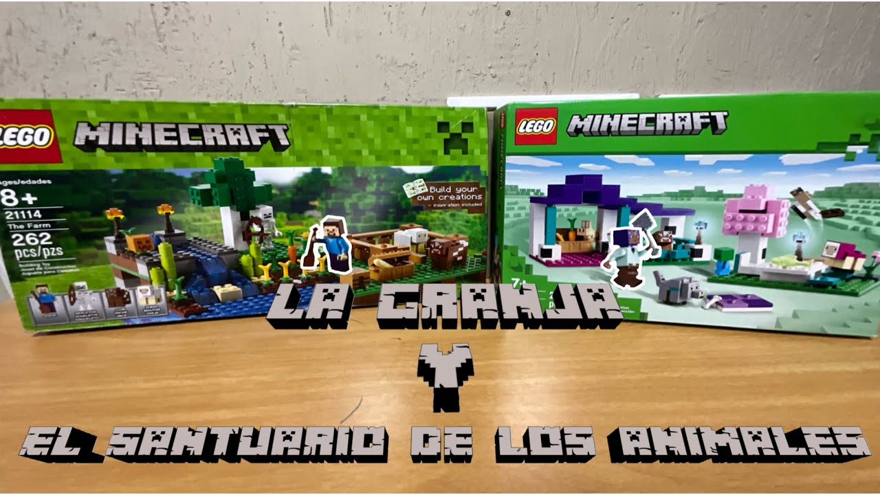 ARMANDO 2 SET DE LEGO MINECRAFT : LA GRANJA Y EL SANTUARIO DE LOS ...