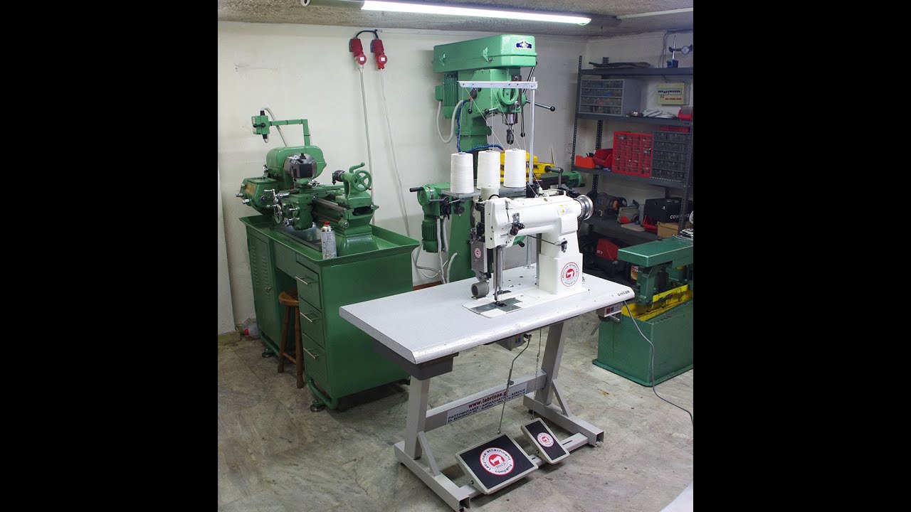 SINGER 212 HIGH ARM labrinos attachment - YouTube