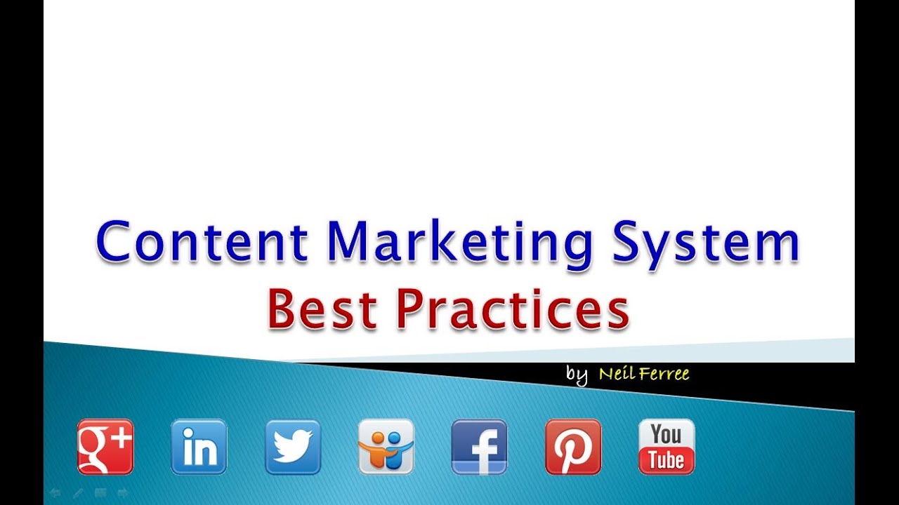 Content Marketing System Best Practices - YouTube
