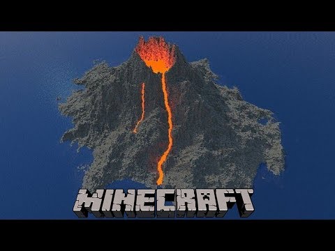 Minecraft Creations: Amazing Volcano! INCREADIBLE SHOWCASE! - YouTube