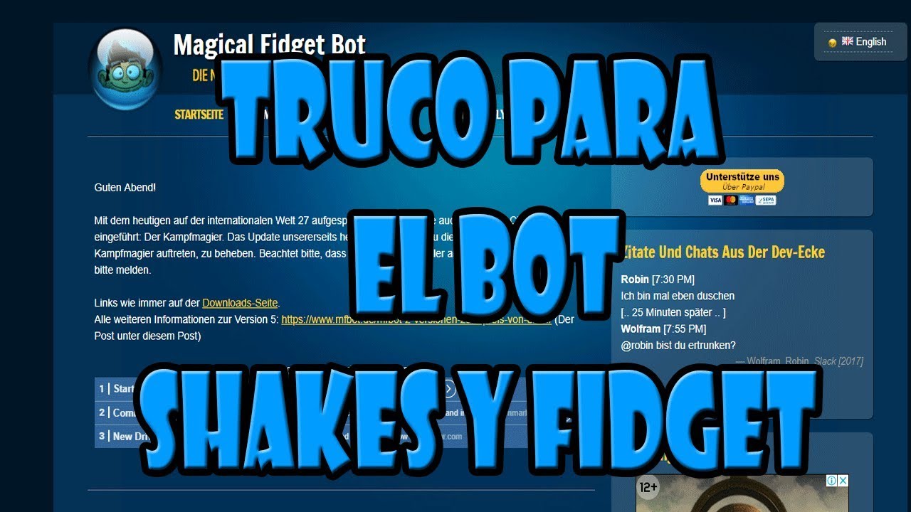 Truco para el Bot shakes y fidget - YouTube