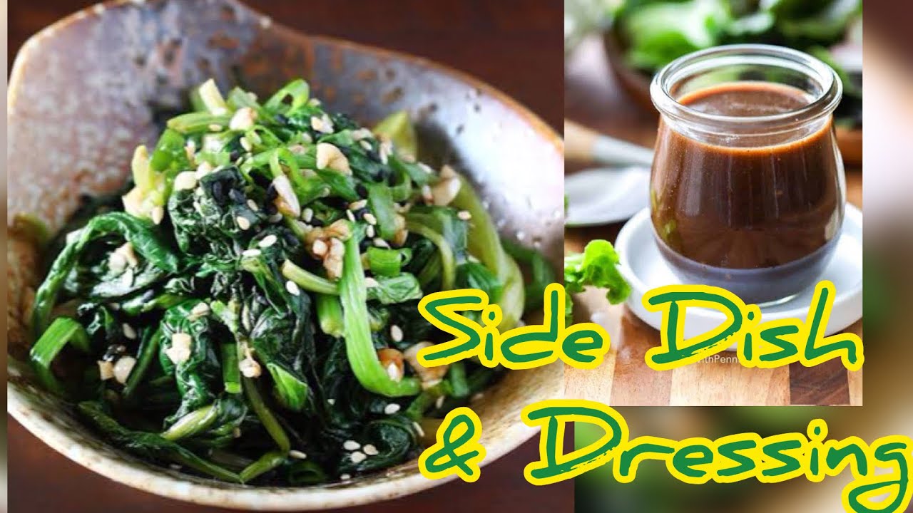 PACO & MANGO SALAD W/ VINAIGRETTE DRESSING & Local Spinach Side Dish ...