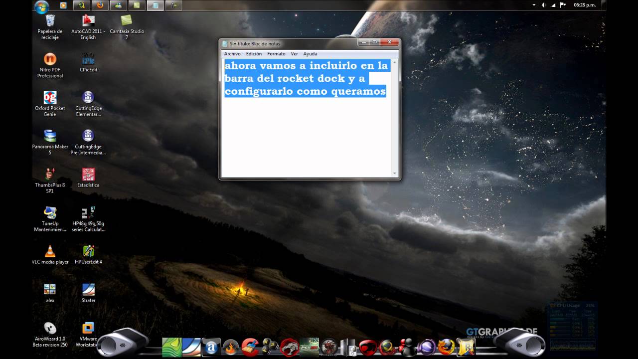 Solución al problema de stack docklet y rocket dock - YouTube