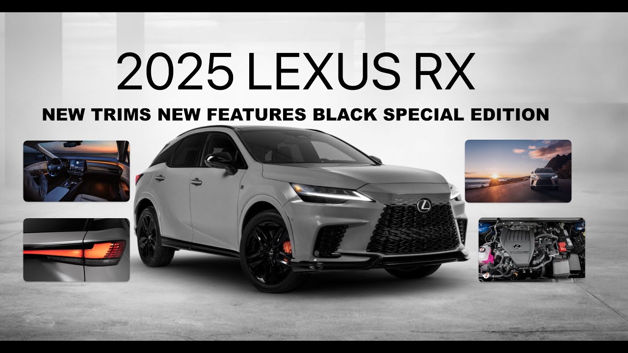 2025 Lexus RX, New Trims, New Black Line Special Edition, New Power ...