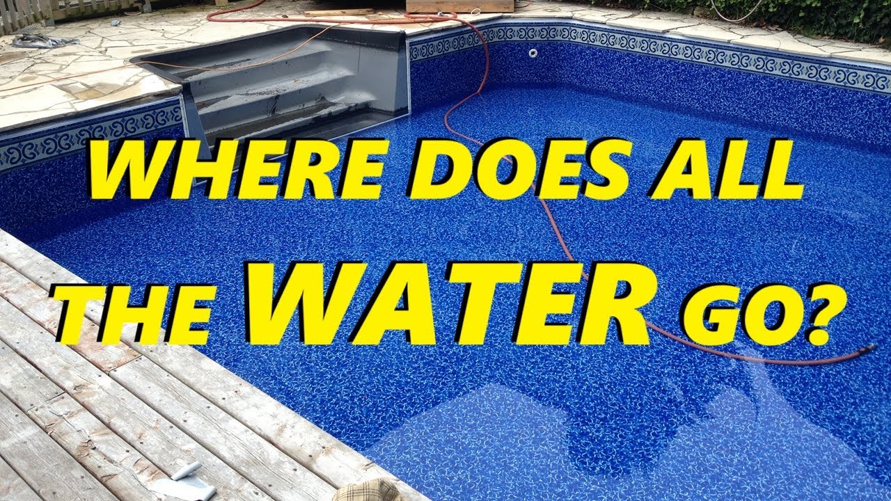 Where Does Leaking Pool Water Go? - YouTube