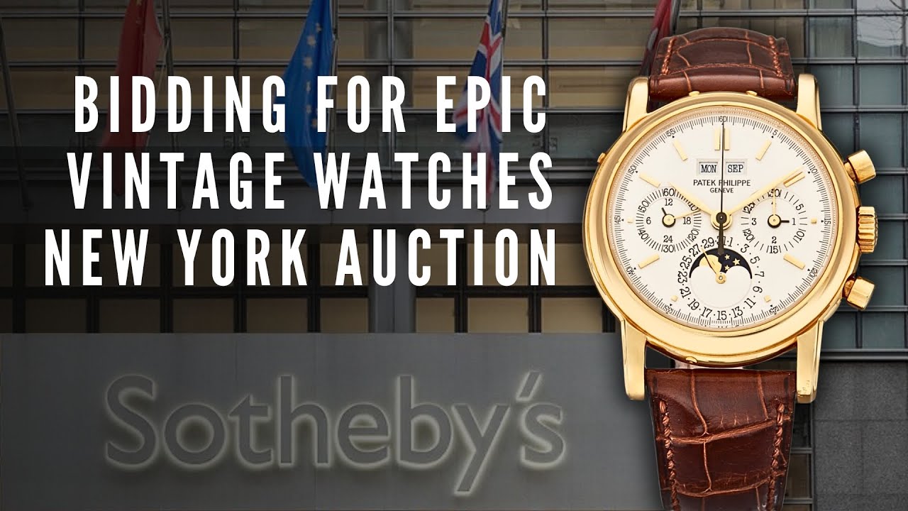 Buying RARE Vintage Watches at Auction - YouTube