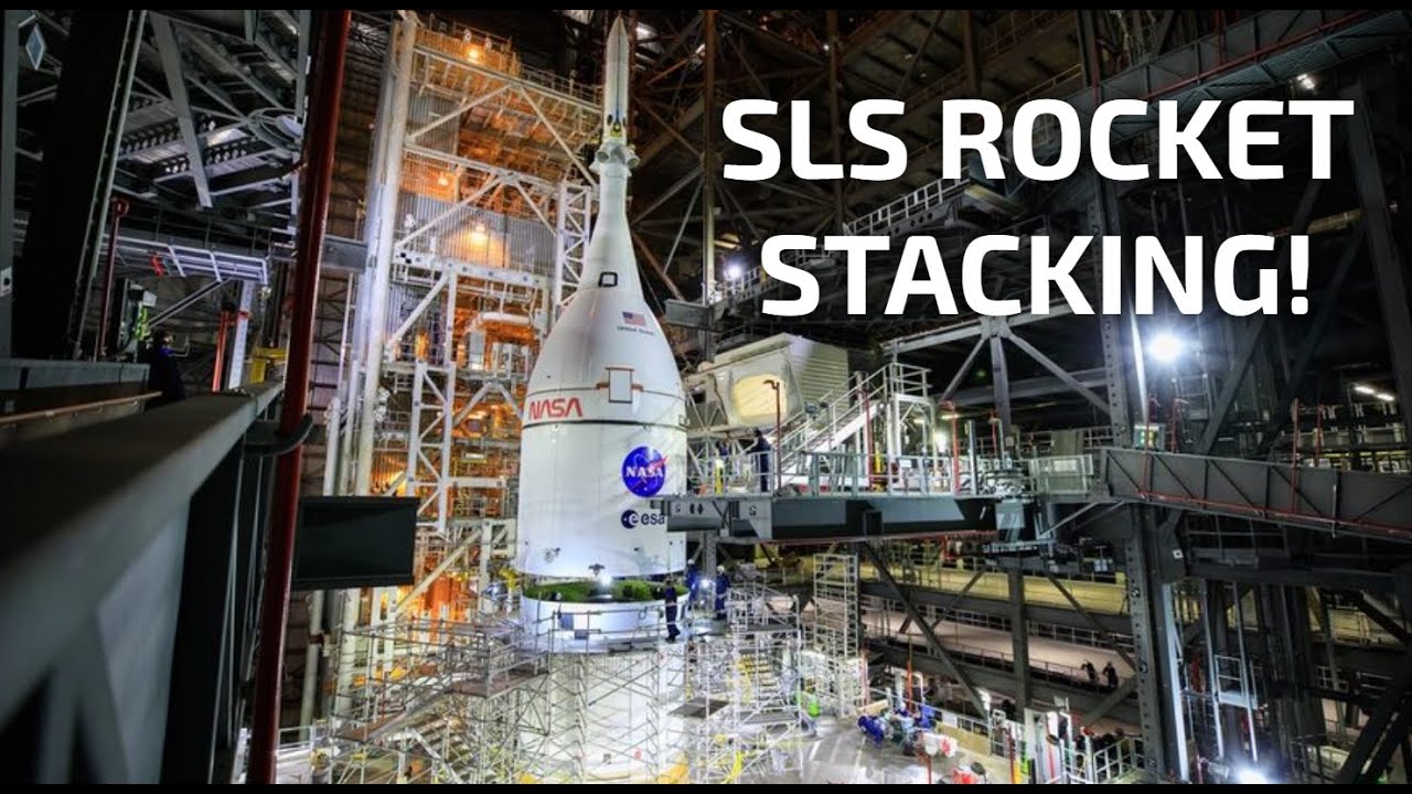 SLS full stacking sequence - YouTube