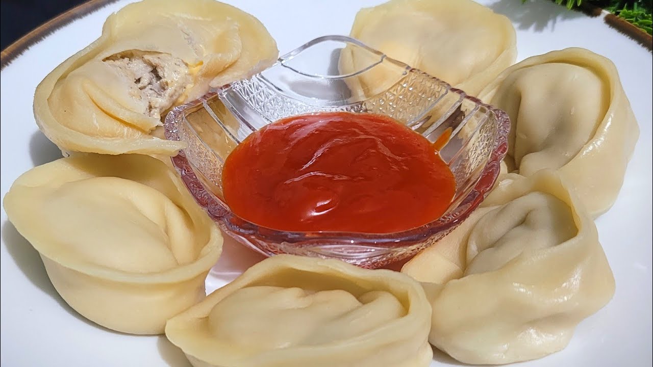 চিকেন চিজ মোমো/ডাম্পলিং/Steamed Momos।Chicken Chess Dumpling #youtube # ...