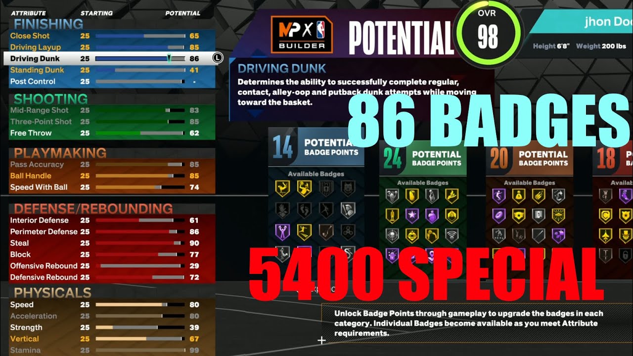 My 6'8 REBIRTH BUILD Is UNSTOPPABLE In Season 6 (5400 SUB SPECIAL ...