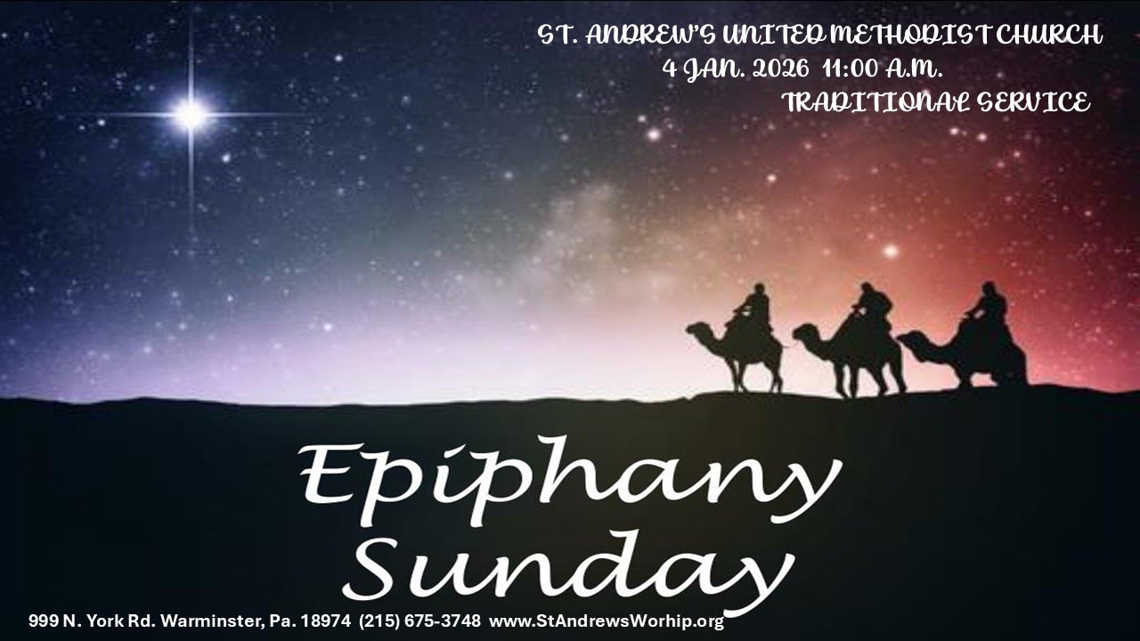1 4 2026 St. Andrew's UMC 11am, CCLI License #1614585, CVLI License ...