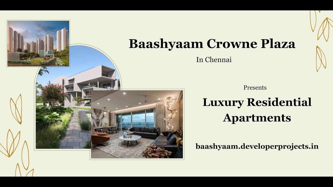 Baashyaam Crowne Plaza In Chennai - Everyday Is Bright And Beautiful ...