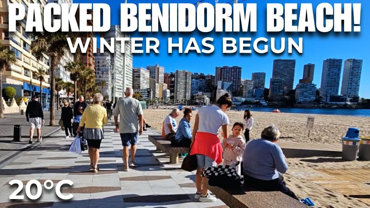 Winter has BEGUN & Beach is still PACKED in Benidorm! - Warm weather in ...