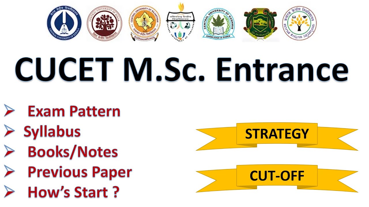 CUCET M.SC Chemistry II Exam Pattern II CUTOFF II Strategy II #CUCETM ...