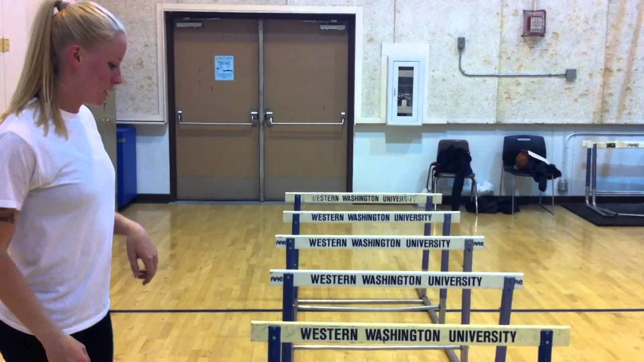 Track Hurdle Drill: Alt Straight leg Skip - YouTube