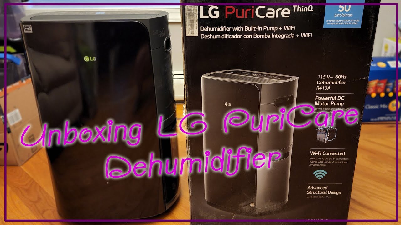Unboxing | LG PuriCare 50 pint Dehumidifier | Money Saving on an ...