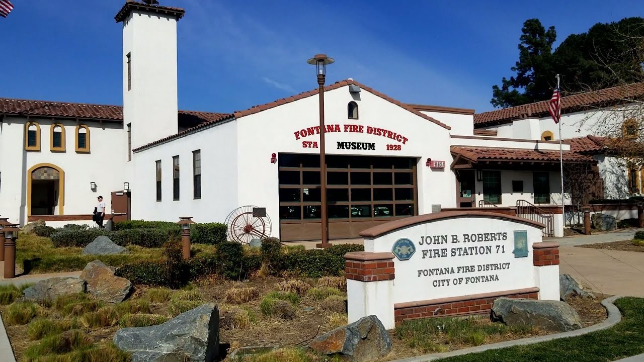 John B. Roberts Fire Station 71 Build in 1928 Fontana - YouTube
