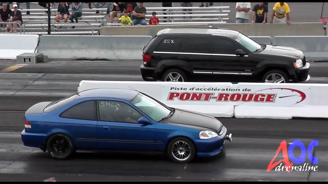Piste d'accélération Pont-Rouge AdrenalineQC Drag Racing - YouTube