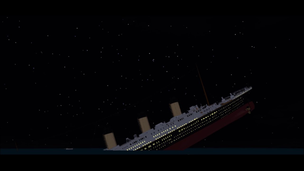 Titanic sinking Roblox titanic sinking - YouTube