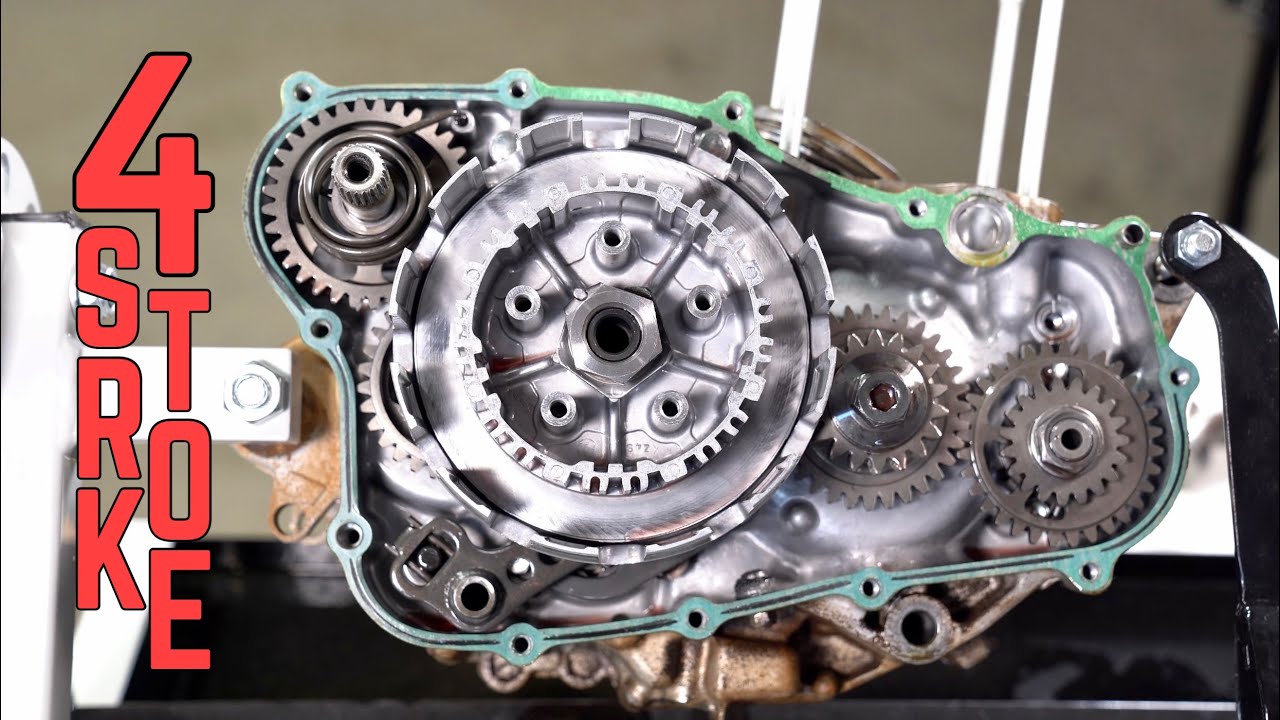 4 Stroke Dirt Bike Engine Teardown // Giveaway Update - YouTube