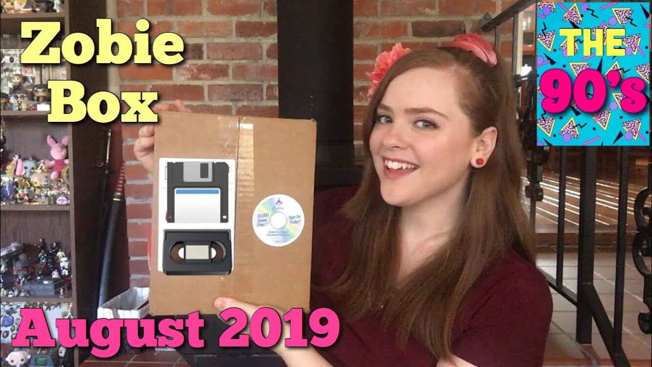 Zobie Box Tribute to the 90s Unboxing August 2019 - YouTube