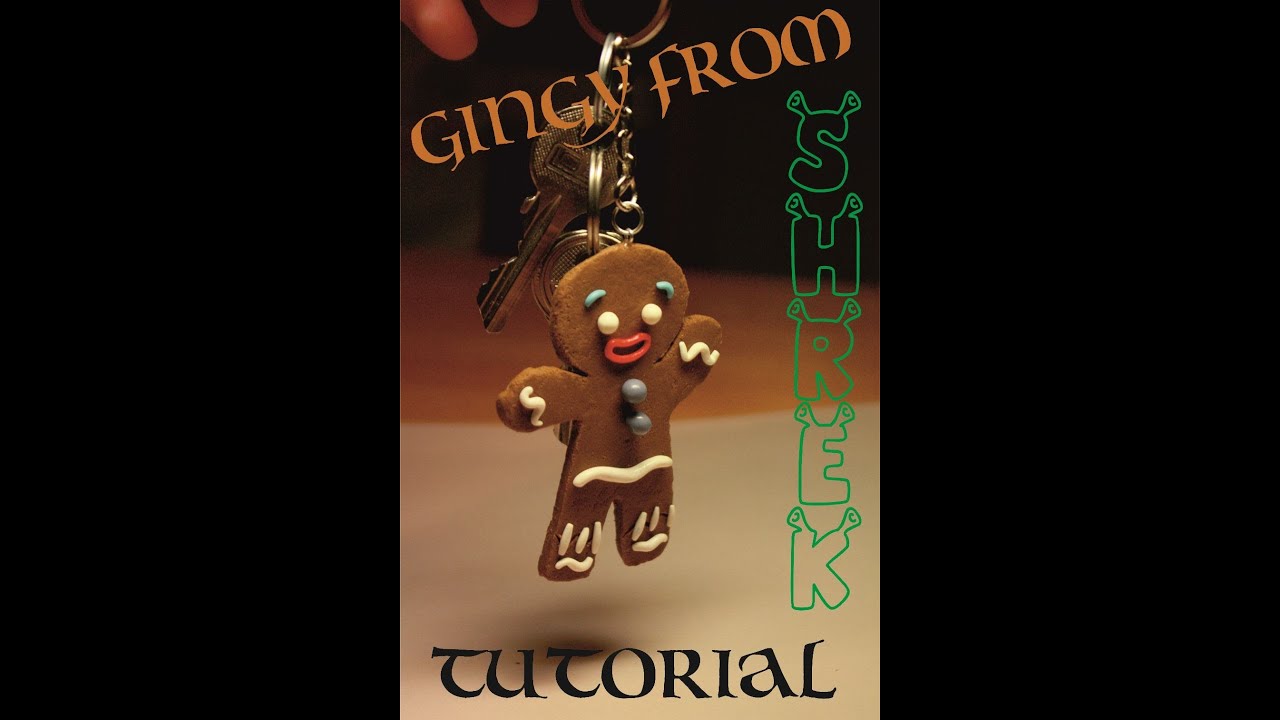 Polymer Clay Gingerbread man (Gingy from Shrek) TUTORIAL - YouTube
