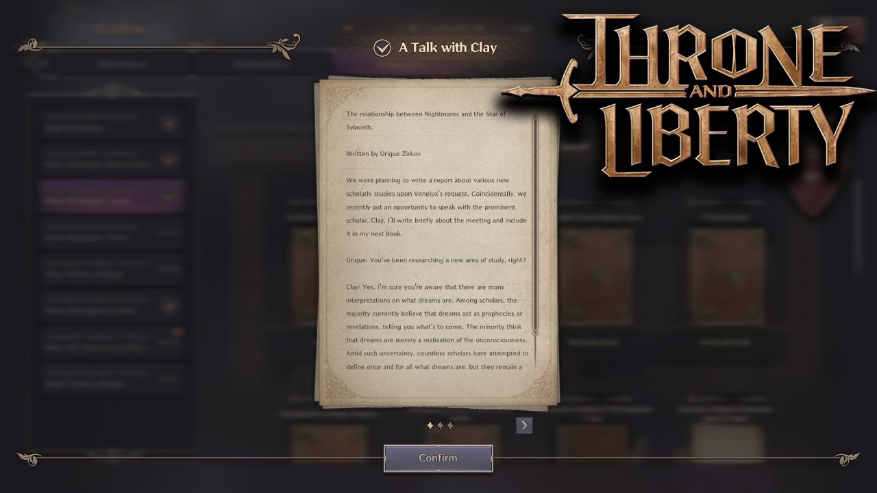 A Talk With Clay - Near Purelight Tower Collection Codex THRONE AND ...