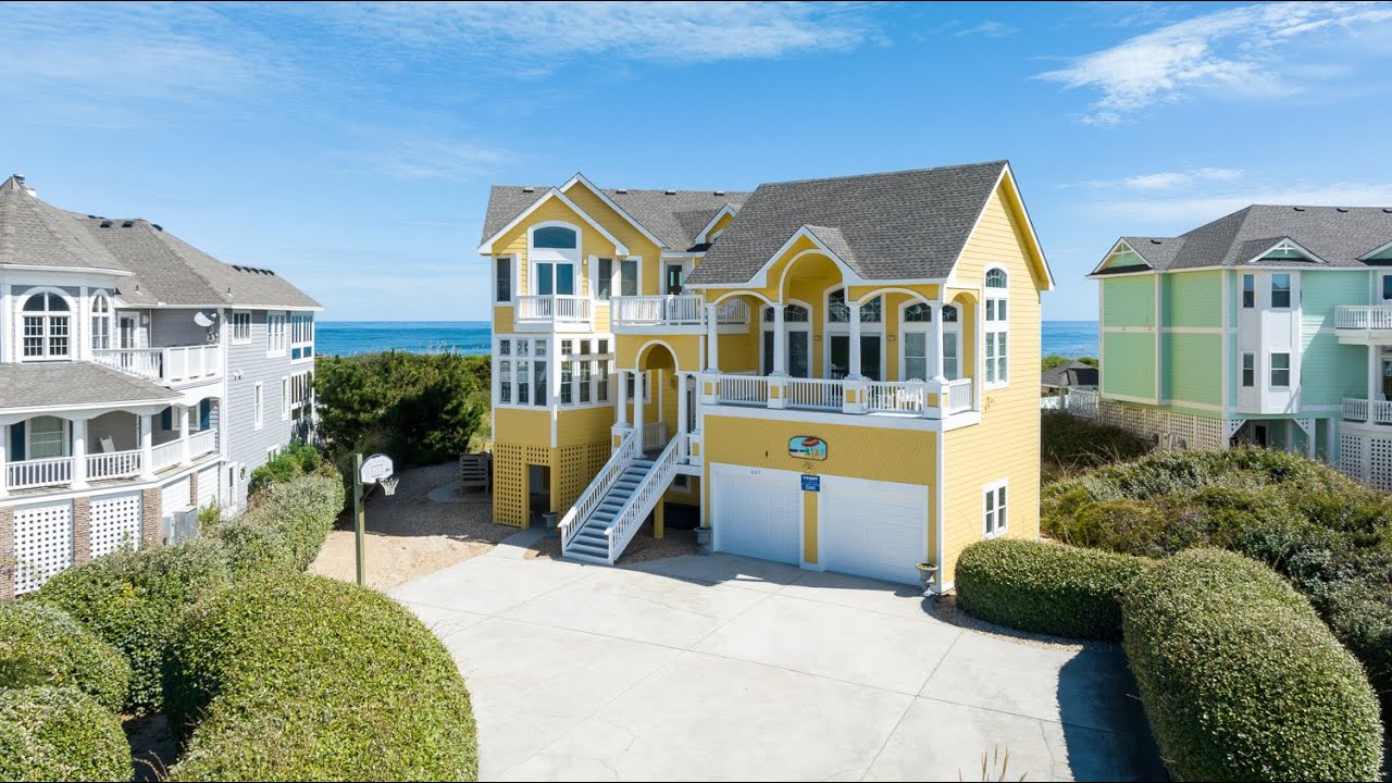 Aerial Video Tour - Front Row - E095 in Corolla, NC - YouTube