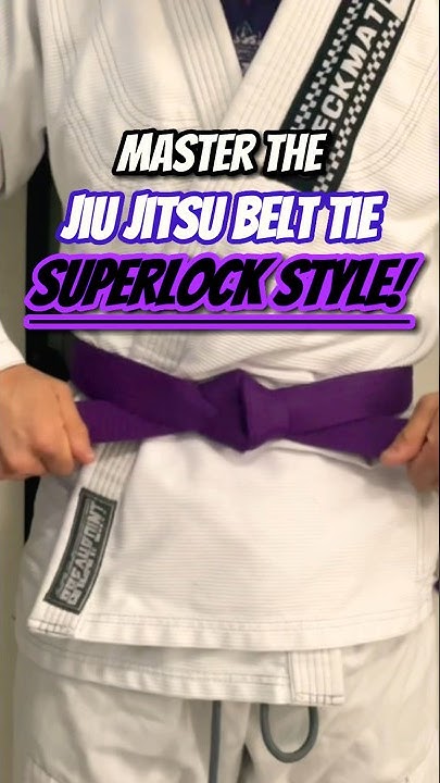 How To Tie Your Jiu Jitsu Belt Like A MASTER! Superlock Belt Tie Tutorial #jiujitsu #superlock # ...