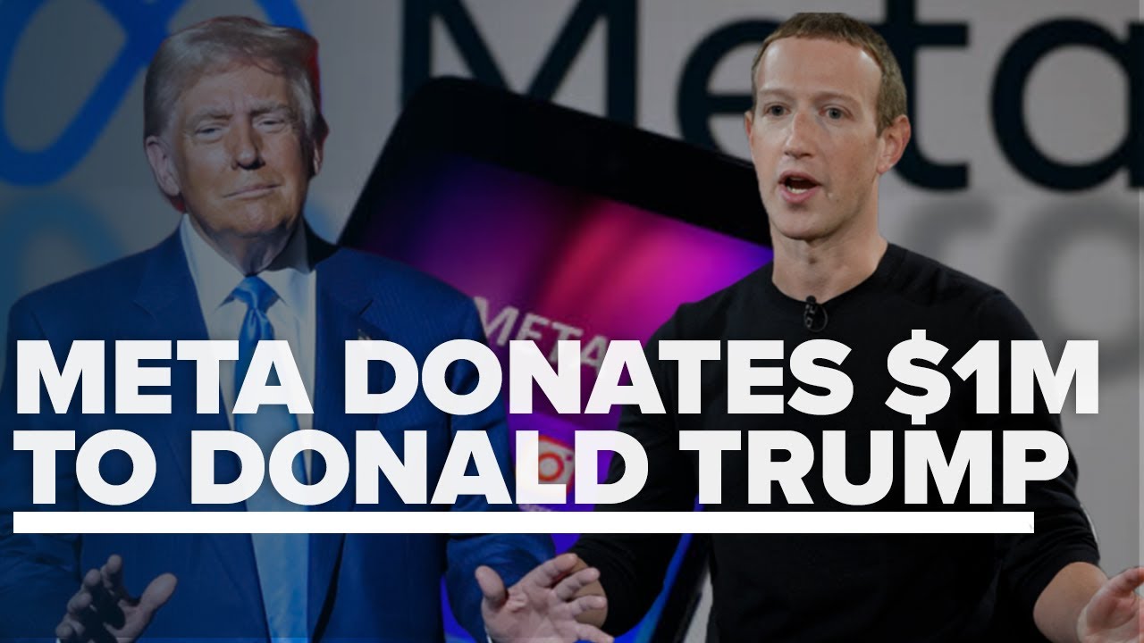 Meta confirms $1 million donation to Trump's inaugural fund - YouTube