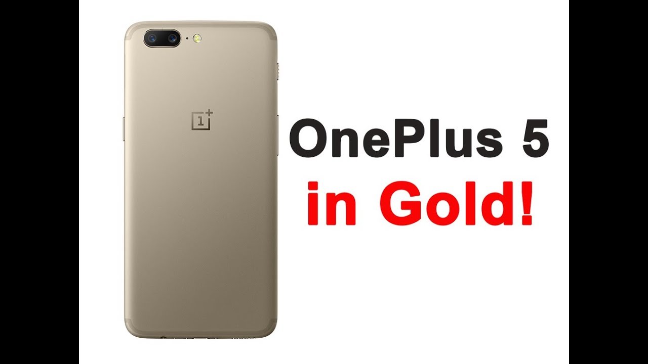 OnePlus 5 Soft Gold Unboxing - YouTube