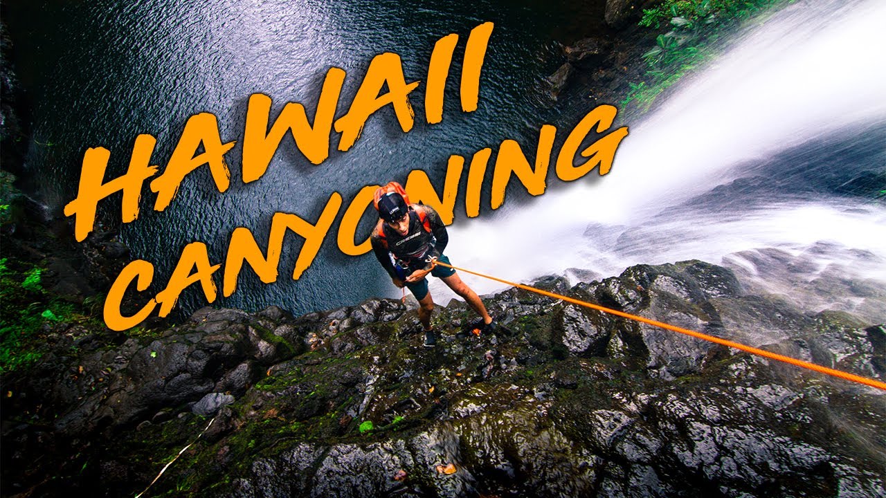 Rappelling Waterfalls in HAWAII | Canyoning on the Big Island - YouTube