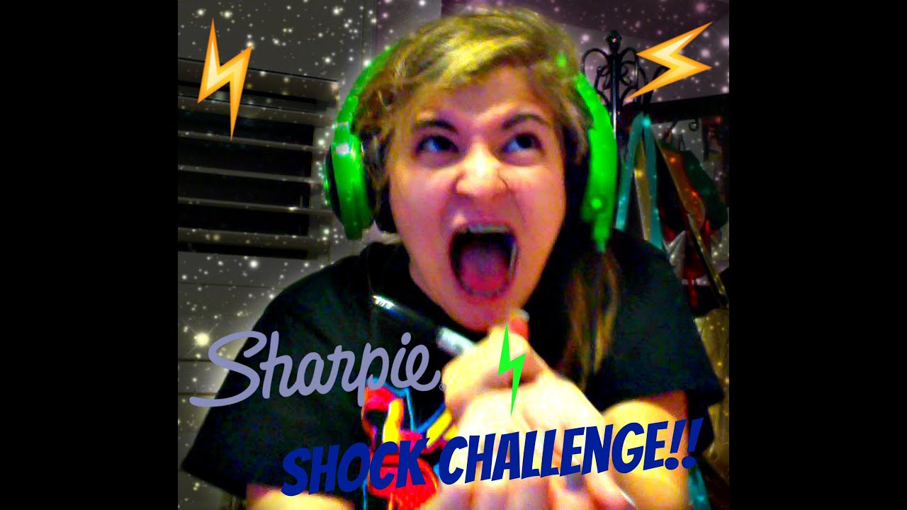 SHARPIE SHOCK CHALLENGE!?!! - YouTube