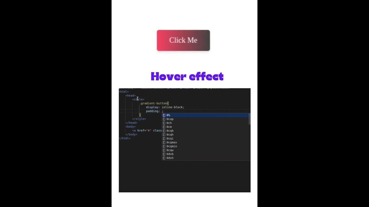 How To Create A Button Hover Effect Using Html And Css Html Coding