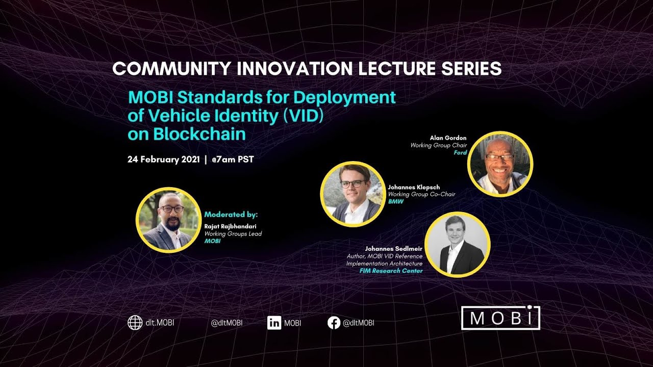 MOBI Community Panel Discussion on Vehicle Identity Standards - YouTube