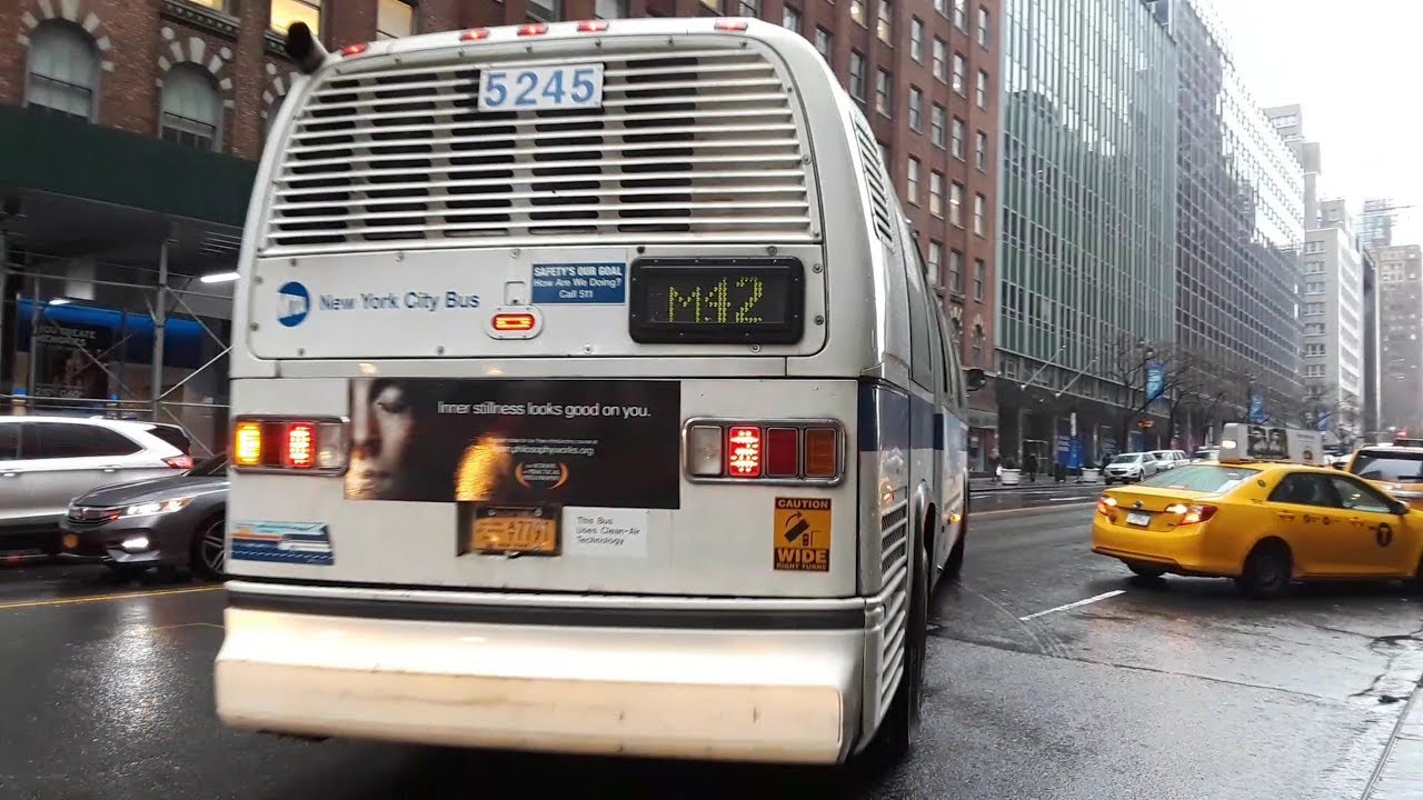 MTA: 1999 NovaBus T80-206 RTS-06 [5245] M42 bus - YouTube
