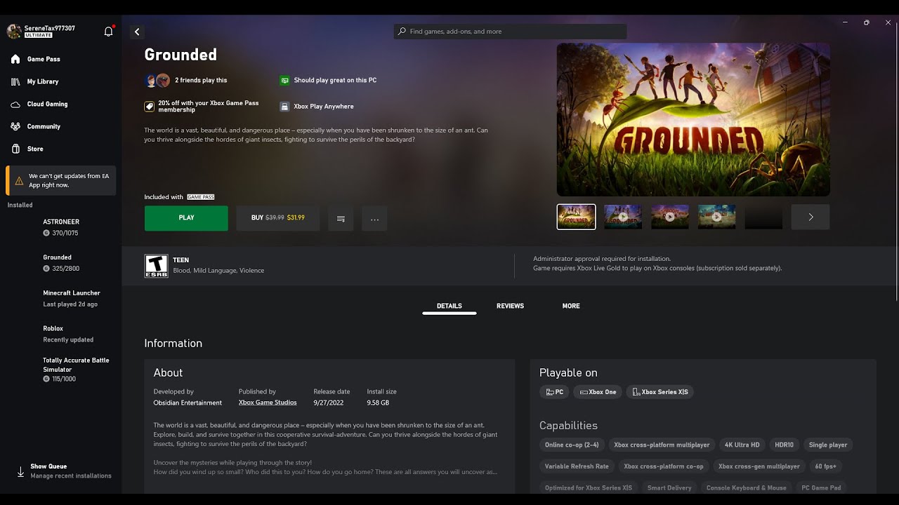 Getting the ant armor in grounded - YouTube
