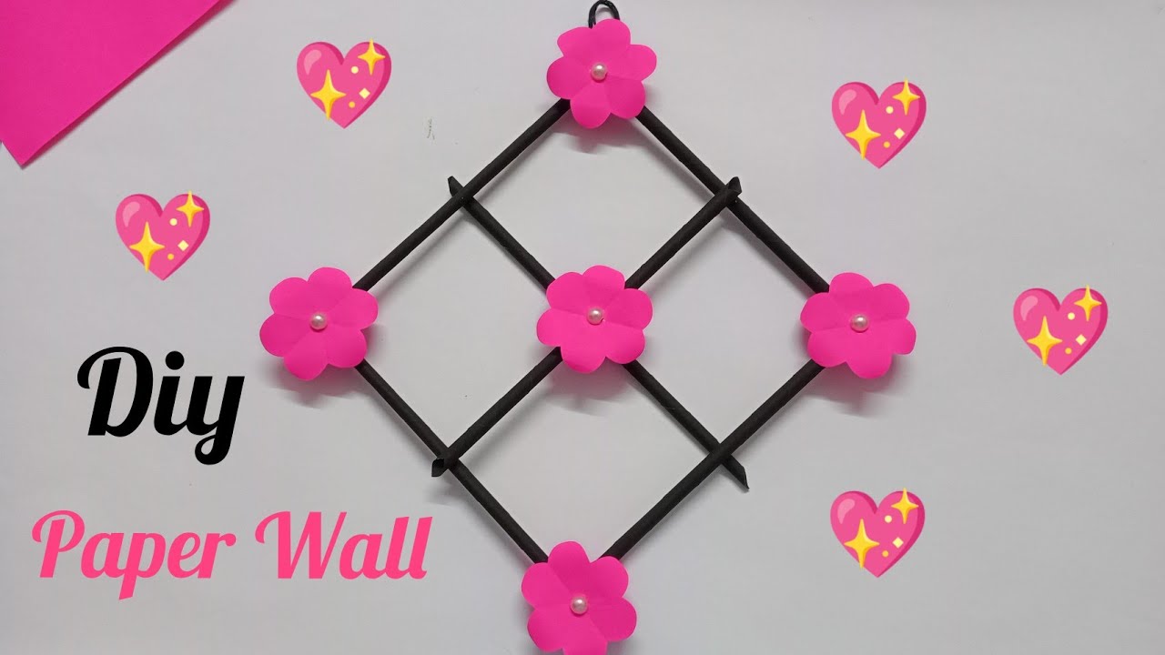 How To Make Paper Wall | Diy Beautiful Paper Wall | 💖 #paperwall # ...
