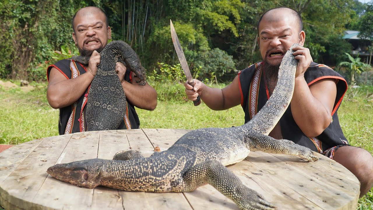 Giant Monitor Lizard Browning Recipe - Whole Steamed Monitor Lizard ...