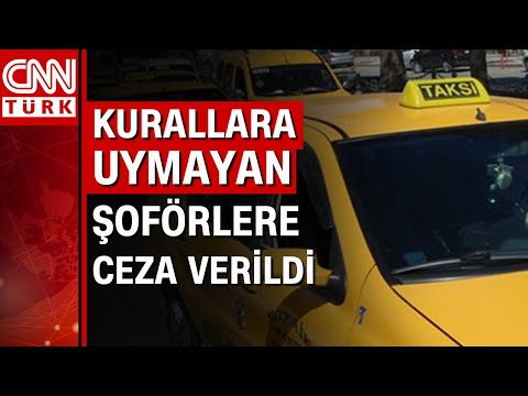 Taksicilere tepe lambası denetimi yapıldı