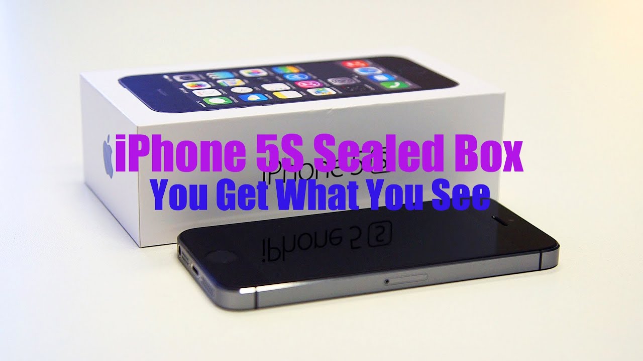 Apple iPhone 5S Sealed Box Unboxing- You Get What You See - YouTube