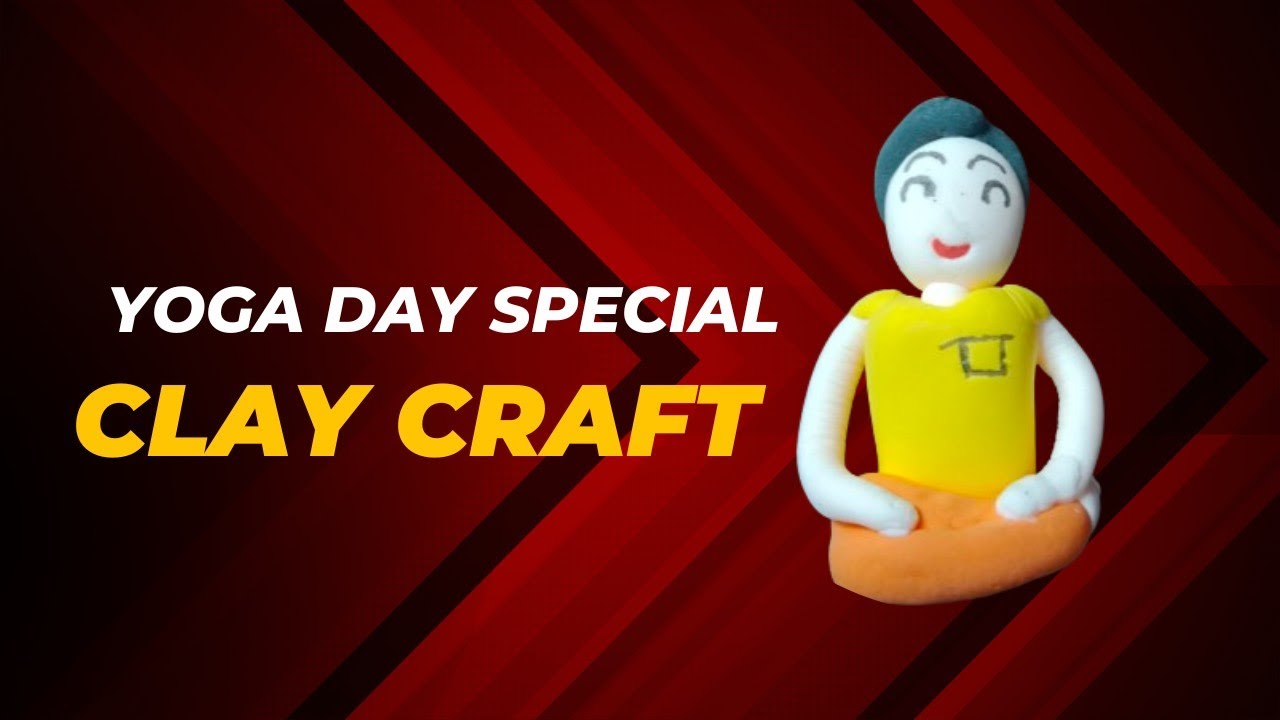 Cute Clay doll in Yoga Pose || Clay Craft Ideas #trending #clayart #art ...