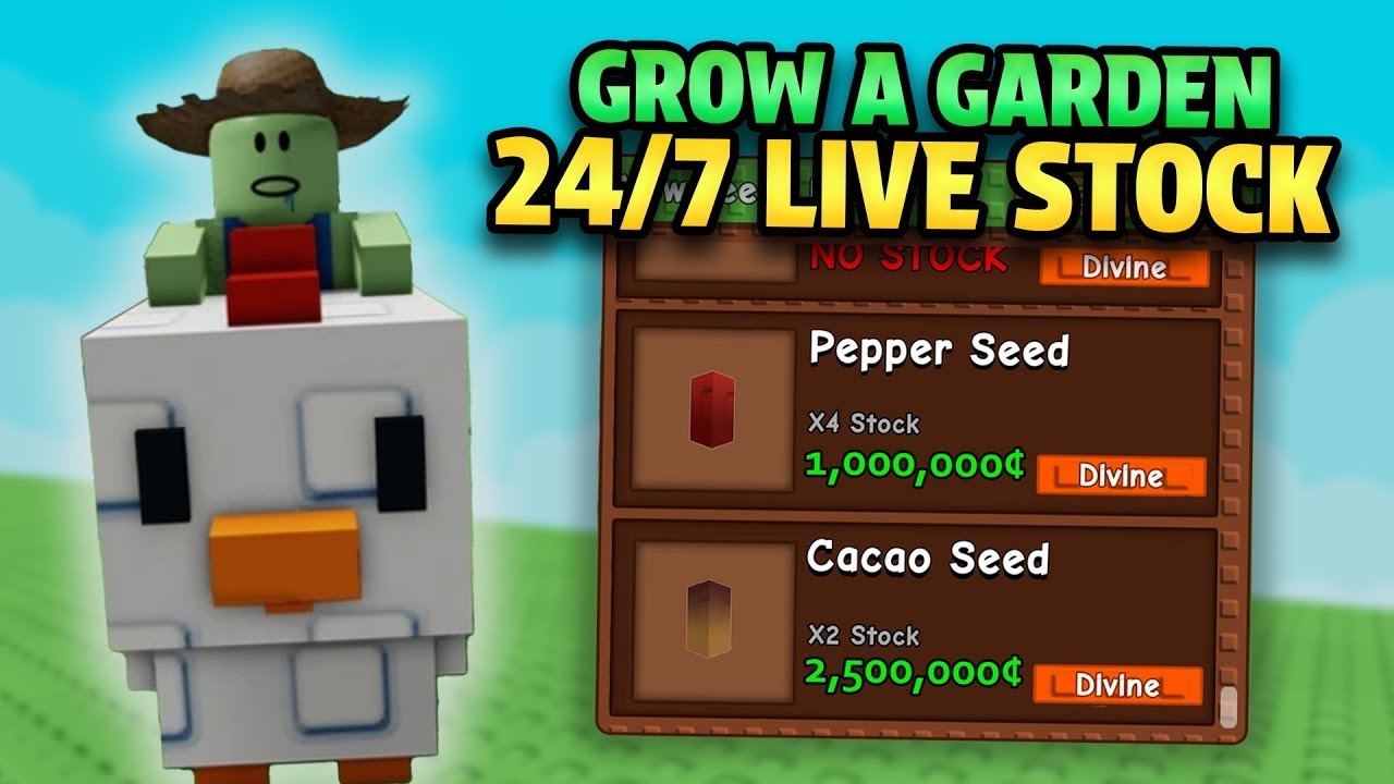 GROW A GARDEN UPDATE + STOCK 24/7! - YouTube